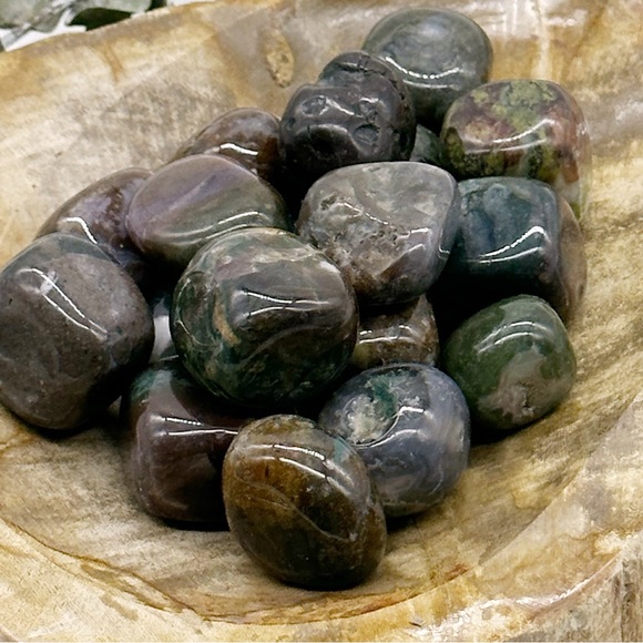 Hand Crafted | Accents | 3 For Ocean Jasper Polished Tumbled Stone For ...